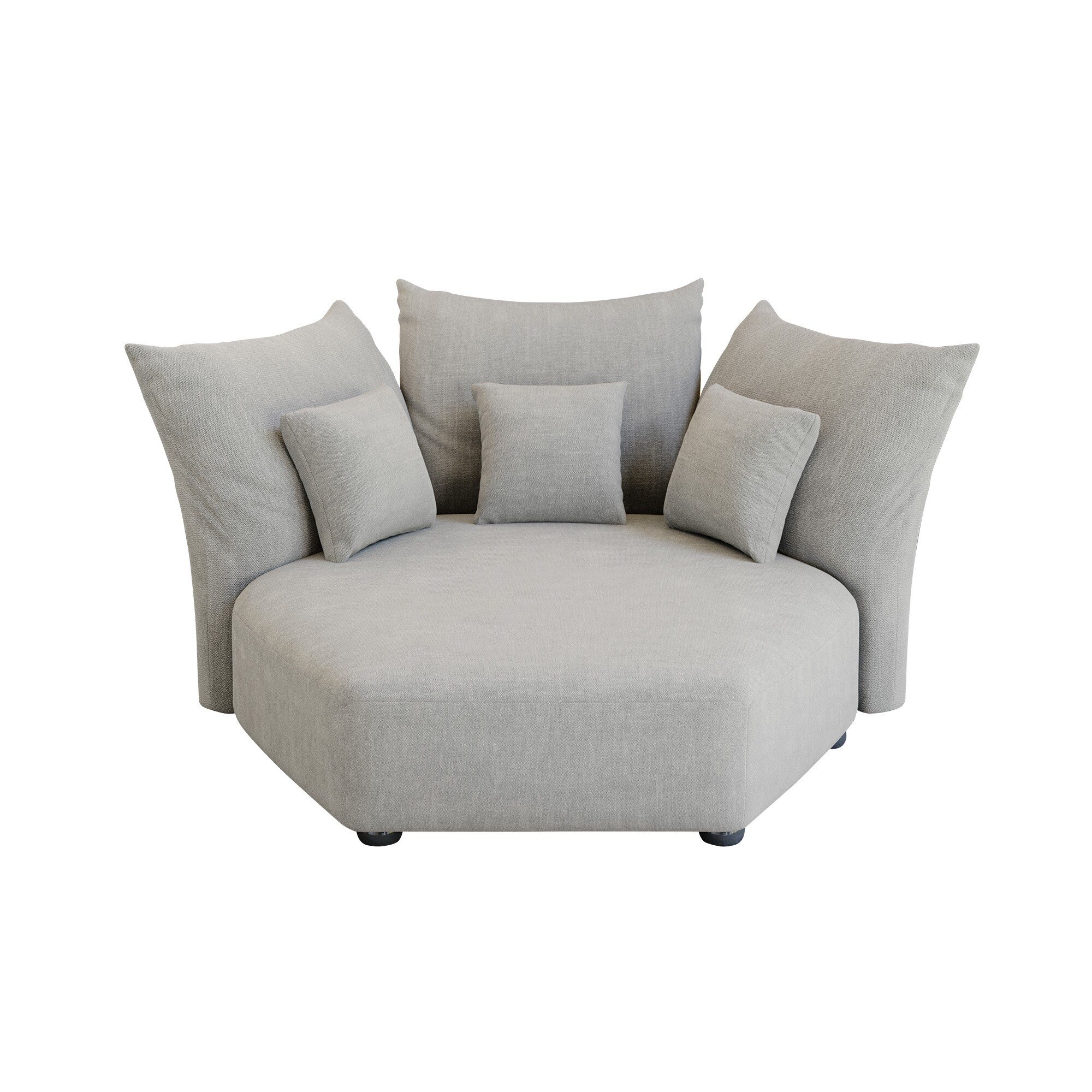 102" Oversized Corduroy Sectional Sofa Modern Wide Couch - On Sale ...