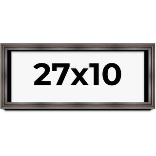 27x10 Shadow Box Frame Brown Cherry | 2.625 Inches Deep Pine Wood - Bed ...