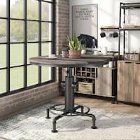 Jennings Round Counter Height Dining Table with Metal Base - Brown - On ...