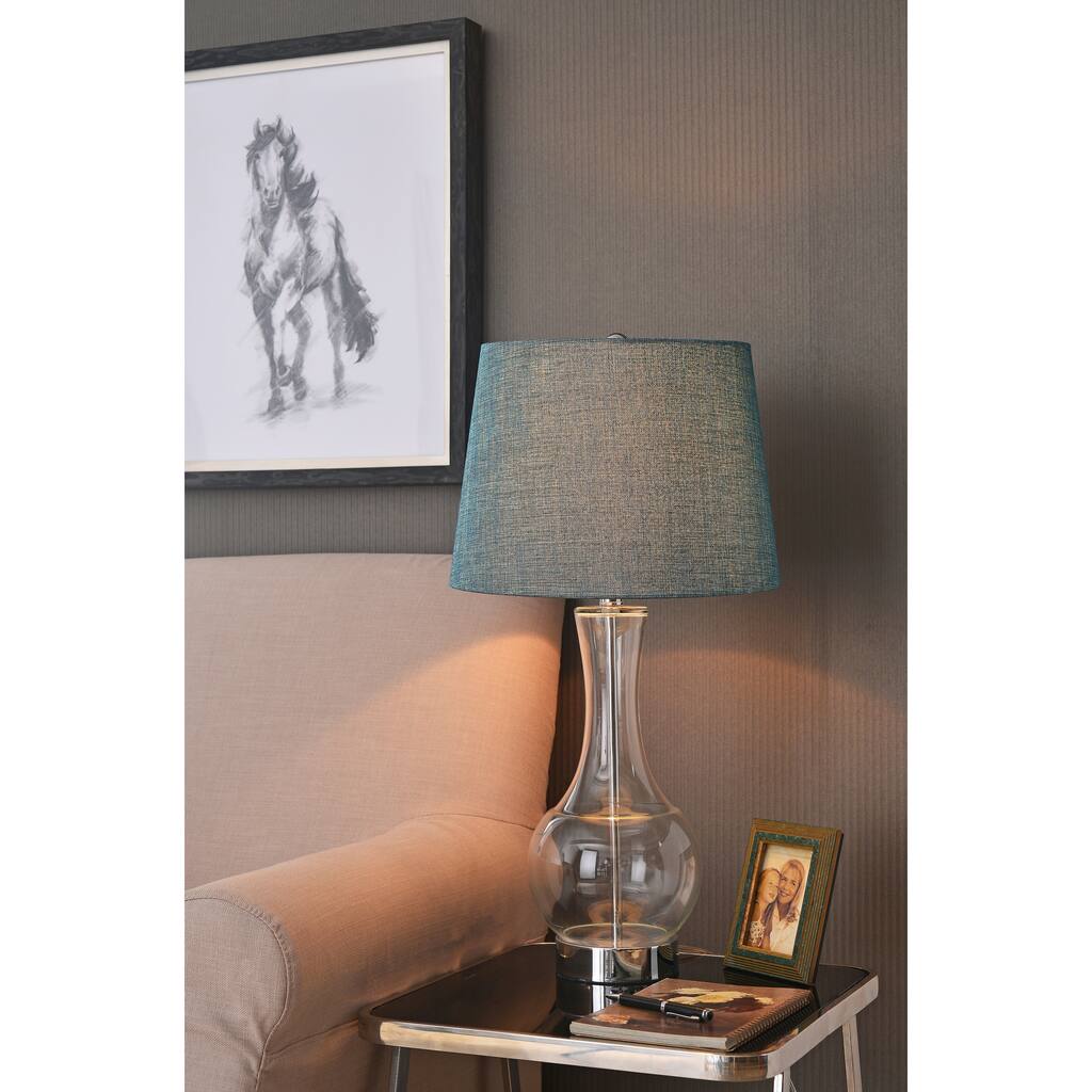 Rory 28-inch Table Lamp - Blown Glass Finish - Overstock - 7653699