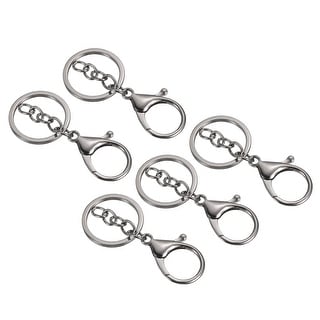 5pcs Key Chain for Keys, Lobster Claw Clasps Keychain Holder, Black ...