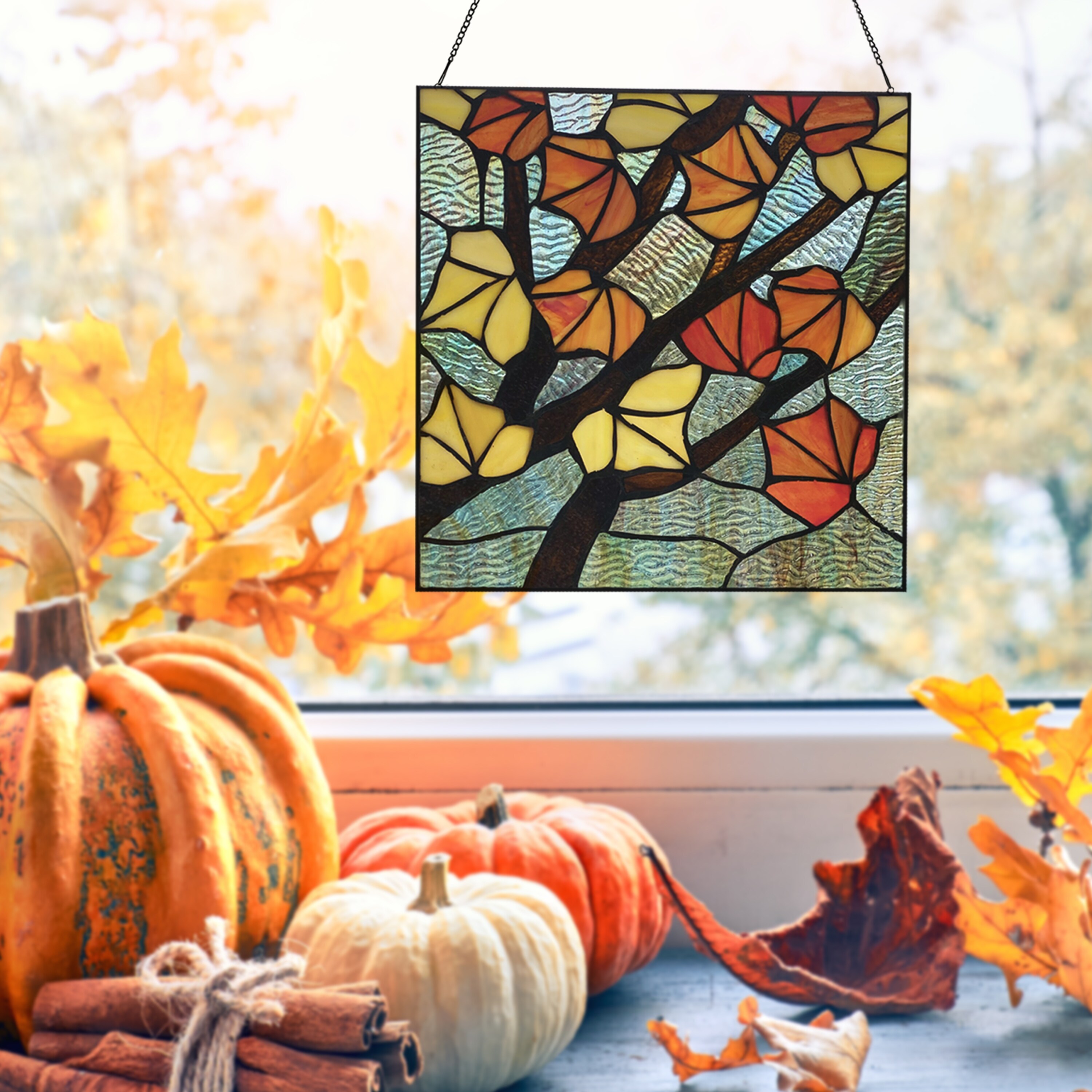 Seasons, River of Goods Stained Glass Panels - Bed Bath & Beyond