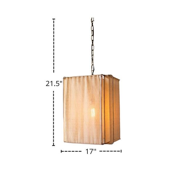 Pendant Light with Canvas Shade - 21.5-inch Height - Bed Bath & Beyond ...