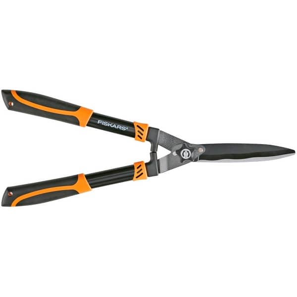 Fiskars 391791-1002 Wavy-blade Hedge Shears with Adjustable Blades, 25 ...