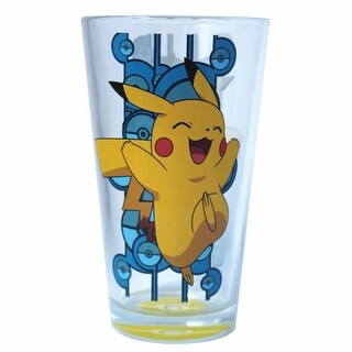 Pokemon Pikachu Bottom Poke Ball Pint Glas 16Oz - Bed Bath & Beyond ...
