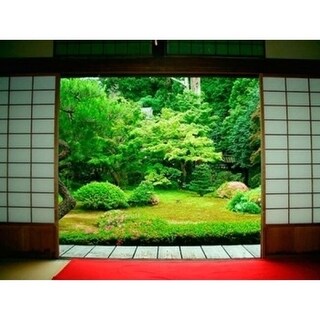 Traditional Architecture And Zen Garden Kyoto Japan Poster Print By ...