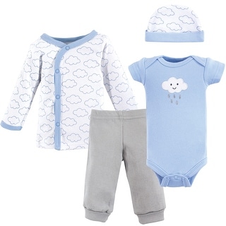 Luvable Friends Baby Boy Cotton Preemie Layette Set, Boy Cloud, Preemie ...