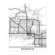 Phoenix Arizona Maps Coordinates Urban Art Print/Poster - Bed Bath ...