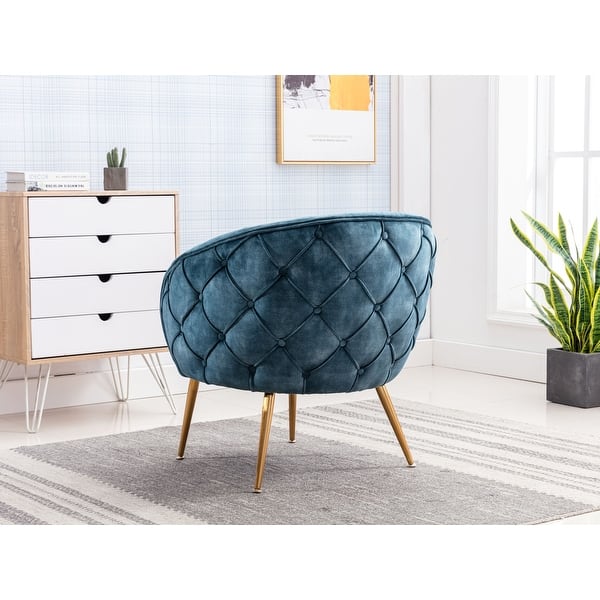 Diamond Design Gorgeous Button-Tufted Living Room Accent Chair with ...