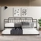 CraftPorch Minimalist Curved Edge Metal Twin Daybed with Trundle - Bed ...