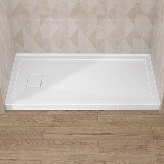 60'' W X 32'' D Acrylic Rectangular Shower Base Single Threshold ...