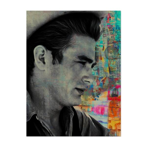 Cowboy James Dean retro Collage Abstract Camper Cars Art Print/Poster ...