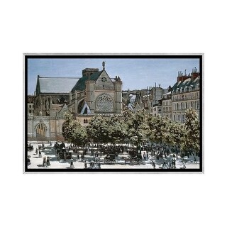 iCanvas "Saint-Germain-l'Auxerrois Church, Paris, 1866" by Claude Monet ...