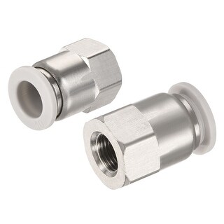 2pcs Push to Connect Fittings Female Thread Fit 10mm Tube OD Copper ...