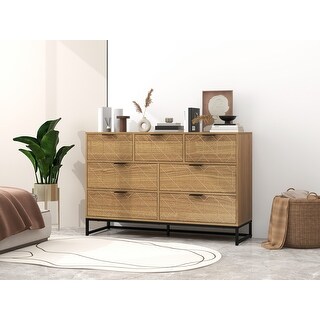 Practical Console Cabinet Coffee Bar Cabinet with Metal Base, Chest of ...