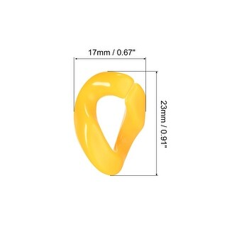 Acrylic Link Rings, 35mm Quick Linking C-Clips Hooks for DIY 48Pcs ...