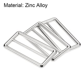 50mm Metal Slide Strap Adjustable Buckle Fastener Silver Tone 10pcs ...