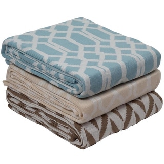 50x70 Inch Double Knit Decorative Throw Blanket - Bed Bath & Beyond ...