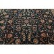 Hand Knotted Teal Persian Wool & Silk Traditional Oriental Area Rug ...