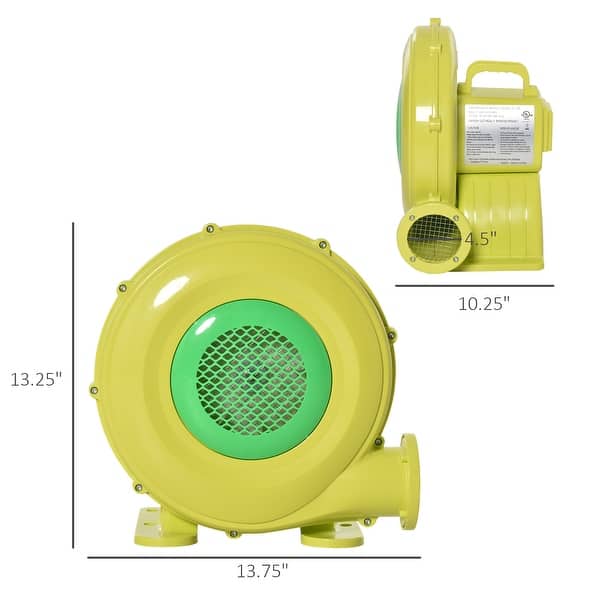 Outsunny Electric Air blower 450-Watt Fan Blower Compact and Energy ...