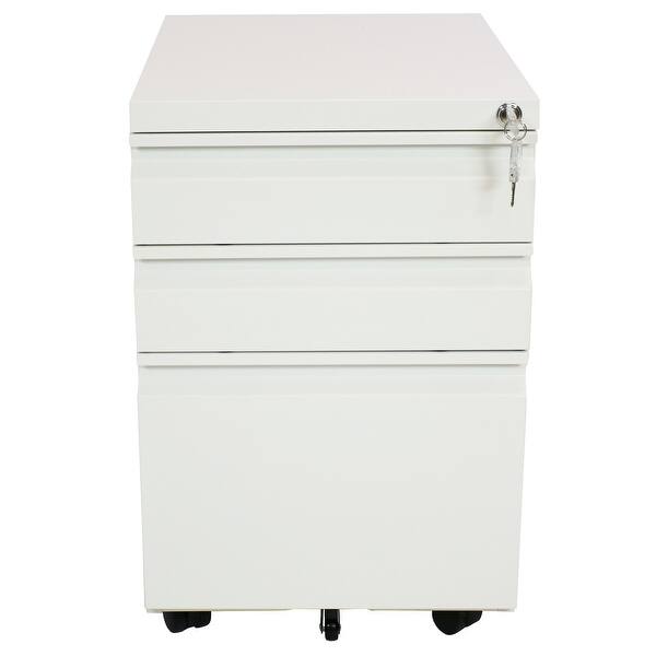 CASL Brands Wheeled Rolling Lockable Mobile File Cabinet with Handles ...