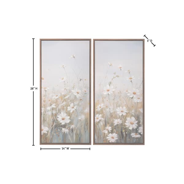 28x28" Cosmos In The Meadow Wall Art Set of 2 - Bed Bath & Beyond ...