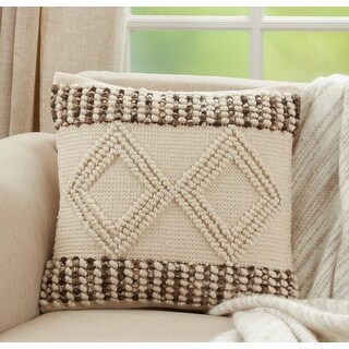 Diamond Design Woven Textured Throw Pillow - Bed Bath & Beyond - 33170545