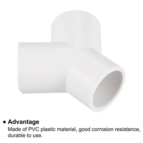 1" PVC Pipe Fittings 3pcs 3 Way Y Shape Water Joint Connectors Adapters ...