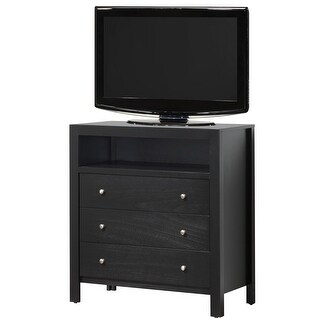LYKE Home Bellamy Black Media Chest - Bed Bath & Beyond - 31293518