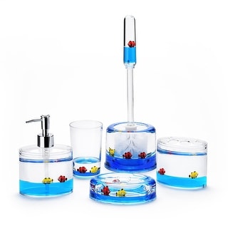 5 Piece Acrylic Bathroom Vanity Accessories Set - Bed Bath & Beyond ...