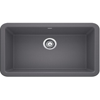 Blanco 401985 Ikon 33" Undermount Farmhouse Single Basin Silgranit Sink ...
