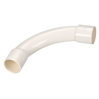 PVC Water Pipe Elbow Fitting 40mm ID 240mm Length Tube Adapter, White ...
