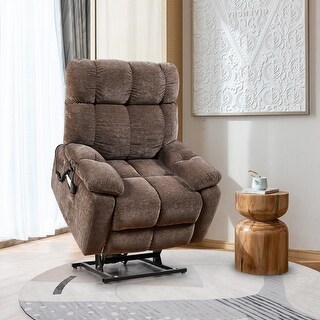 Infinite Position Lock Brown Electric Power Lift Recliner Chair - Bed ...