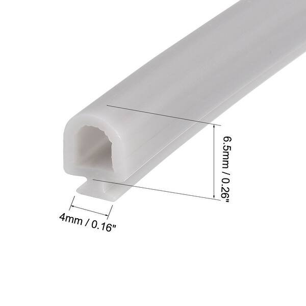 T-Slot Window Weatherstrip Seal 6.5mm Bulb Bubble for 4mm Slot 1 Meter ...