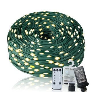 328Ft Outdoor 1000LED Rope Lights with Timer, Remote, Waterproof for ...