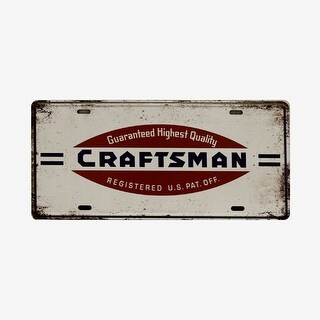 Craftsman Tools License Plate 12" x 6" - 12" X 6" - Bed Bath & Beyond ...