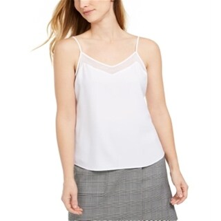 Calvin Klein Women's X Fit Slim Fit Sheer Trim Camisole White Size X ...
