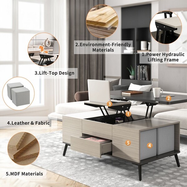 5 piece coffee table and ottoman set store