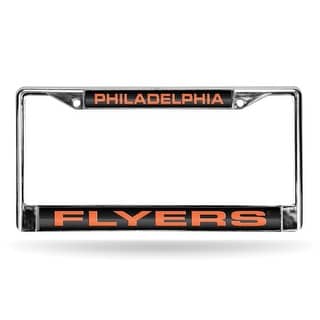 NHL Philadelphia Flyers Laser Chrome Acrylic License Plate Wall Frame ...