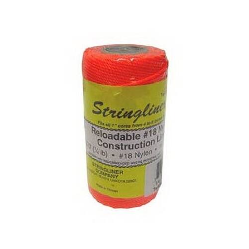 Stringliner 35106 Twisted Mason Line Reel Refill, Orange, 270' - Bed ...