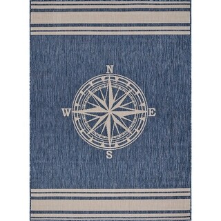 Navy Nautical Indoor Outdoor Scatter Rug - Bed Bath & Beyond - 34737064