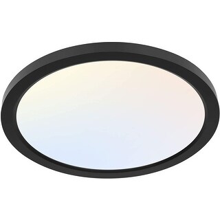 13 Inch LED Round Flat Panel Light Dimmable Edge-Lit Flush Mount LED ...