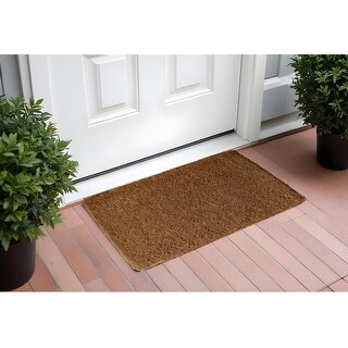 HomeRoots 30" X 48" Brown Coir Outdoor Door Mat - 30' X '48 - Bed Bath ...