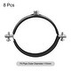 M10 Rigid Pipe Strap Clamps, Pipe Bracket Tube Clip Carbon Steel 8Pcs ...
