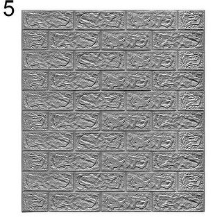 3D Brick Texture Self Adhesive Wall Decal Home Living Room Wallpaper ...