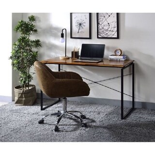 ACME Jurgen Desk, Oak & Black - Bed Bath & Beyond - 36252363