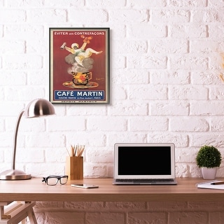 Stupell Café Martin Vintage Poster Design Framed Wall Art - Bed Bath ...