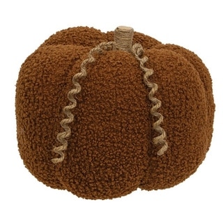 Handcrafted Rustic Wooden Tan Pumpkin Decor - Bed Bath & Beyond - 40911978