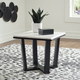 Ashley Furniture Braxmore Marble Accent Table - 22"W x 15"D x 23"H - On Sale - Bed Bath & Beyond ...