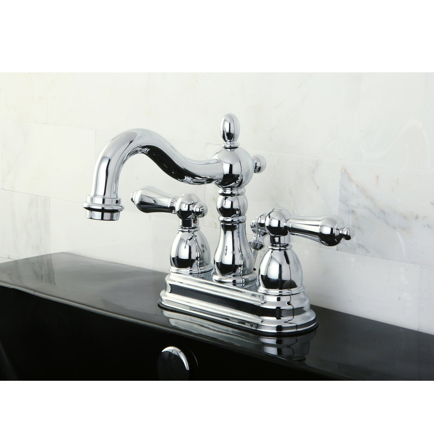 Heritage Chrome 4 Inch Center Bathroom Faucet – Rispa